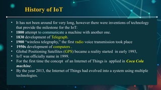 Emerging Technology Chapter 4 internets of things | PPTX