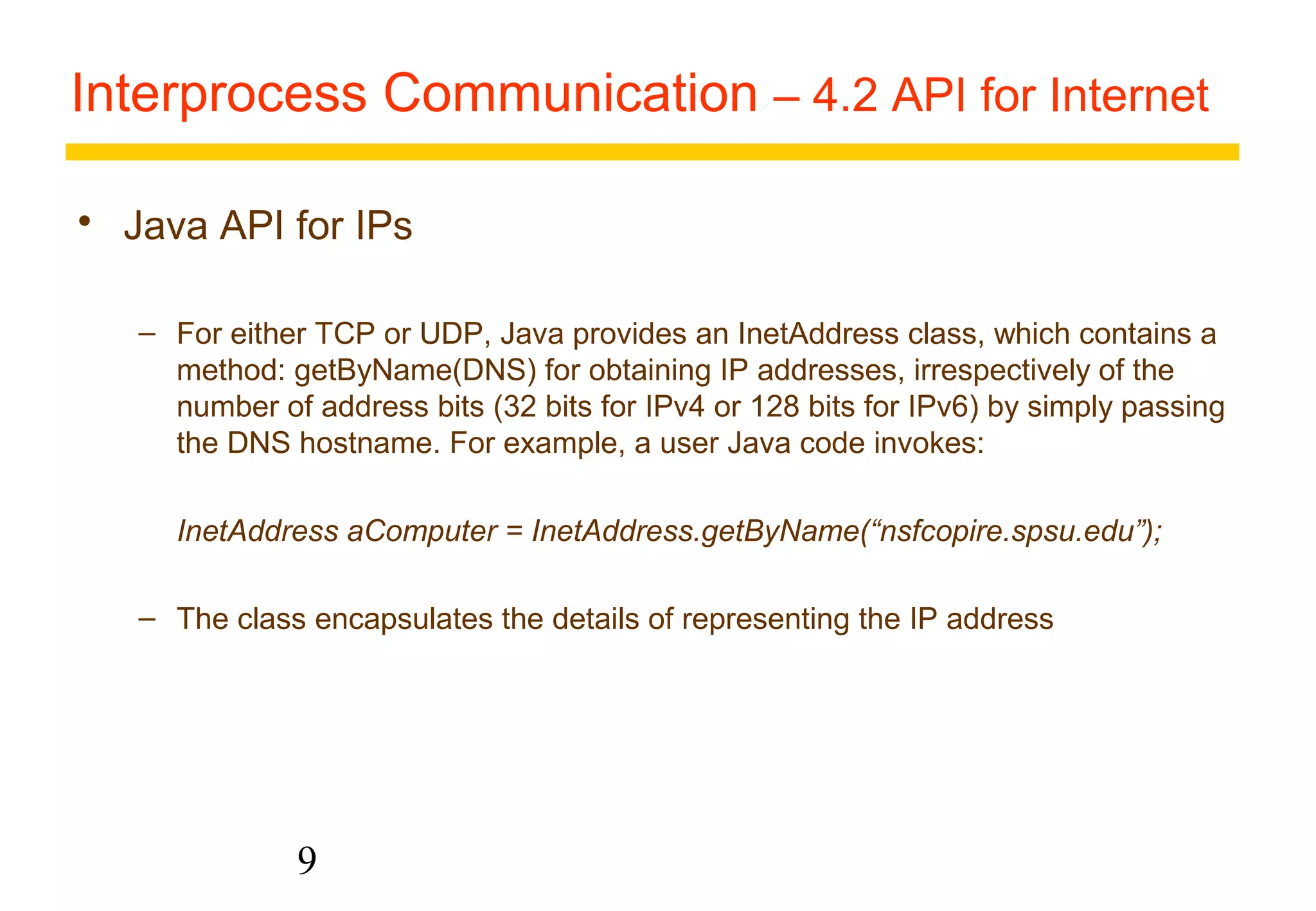 Chapter 4 A Interprocess Communication Ppt Computer Networking Computing