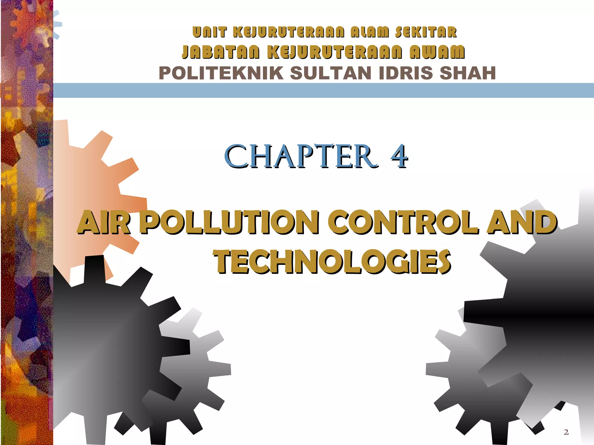 Chapter 4 air pollution control and tecnologies | PPT