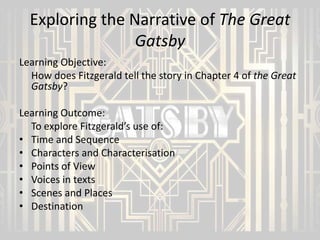 The Great Gatsby - Chapters 4 and 5 | PPTX