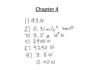 AP Physics - Chapter 4 Answers | PPT