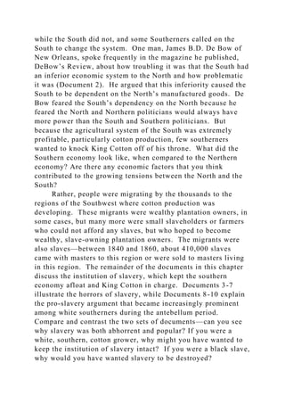 CHAPTER 4 ANTEBELLUM SOUTH, Slavery and Economy, 1820-1860Con.docx