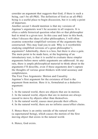 Chapter 4 Aquinas’s First Four WaysChapter Outline1. The Conce.docx
