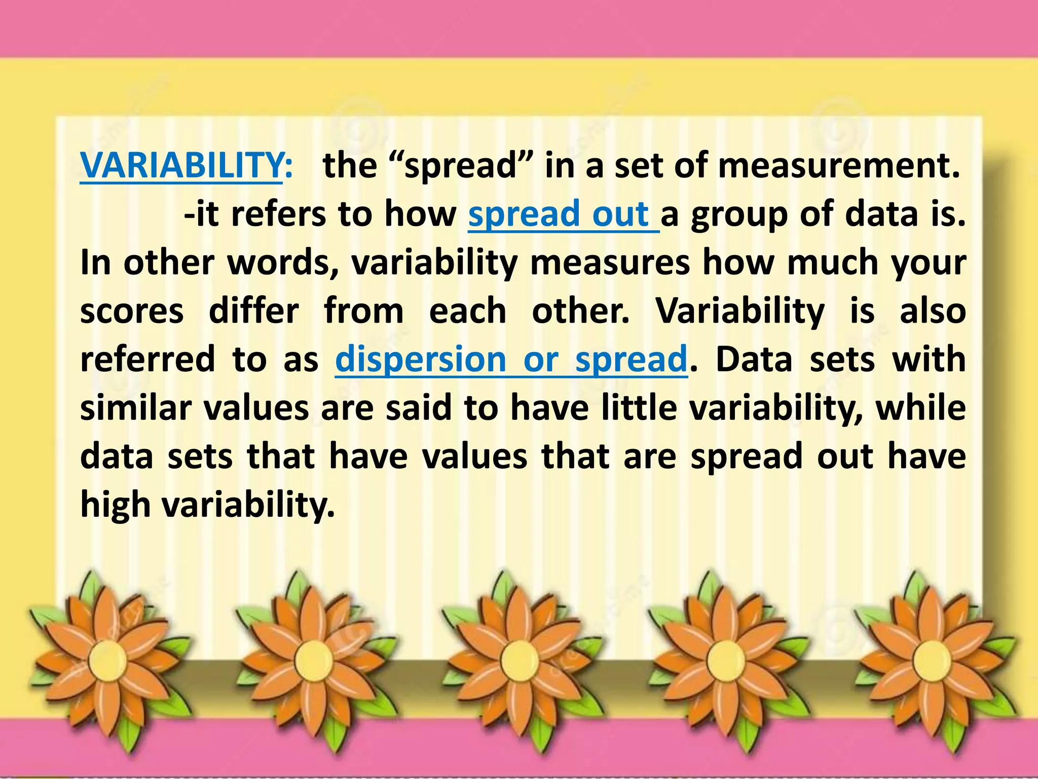 Measures Of Variability Pptx