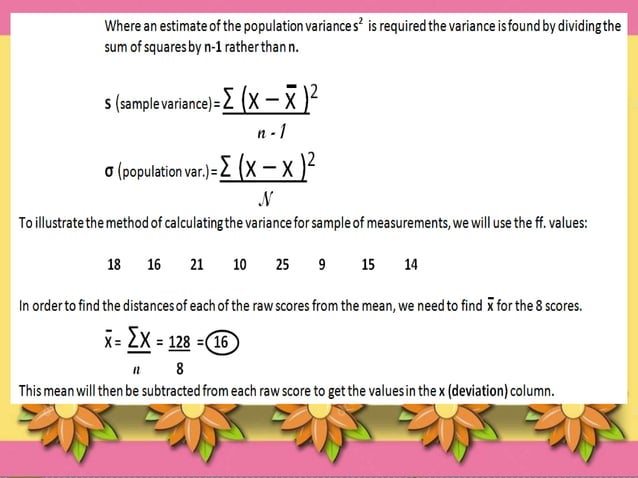 Measures Of Variability Pptx