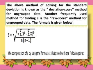 Measures of Variability | PPTX
