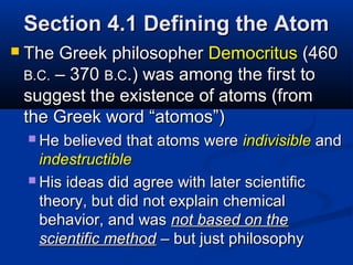 Chapter 4 atomic structure | PPT