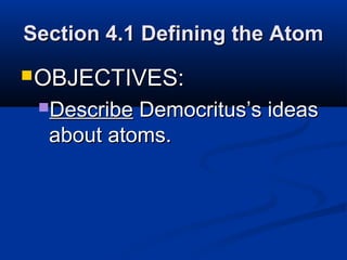 Chemistry - Chp 4 - Atomic Structure - PowerPoint | PPT