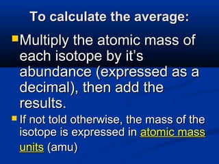 Chemistry - Chp 4 - Atomic Structure - PowerPoint | PPT