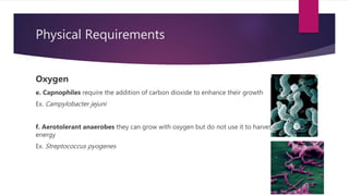Chapter 4 Bacterial Growth Requirements | PPTX
