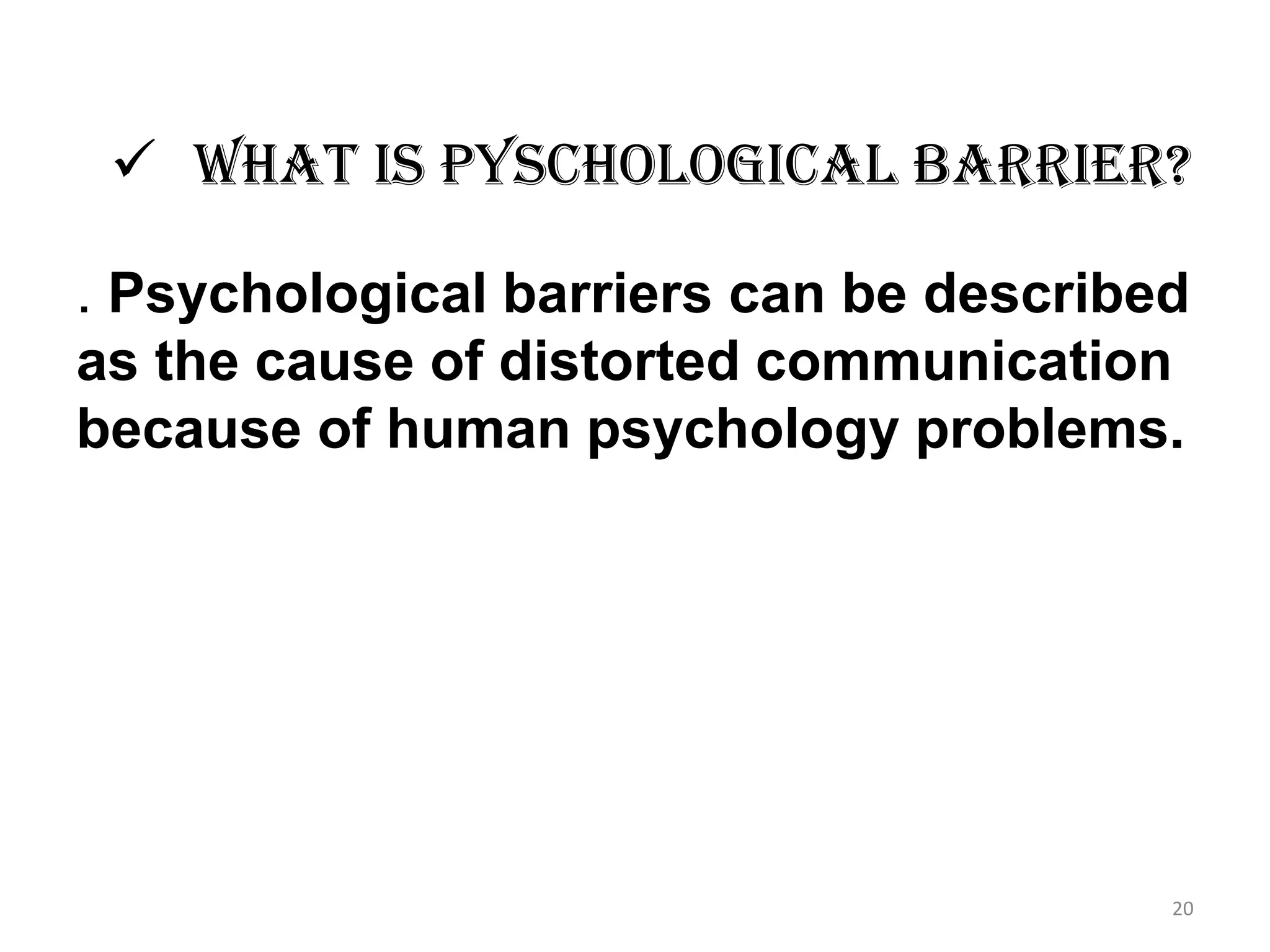 Chapter 4 barriers to communication | PDF