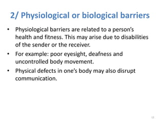 Chapter 4 barriers to communication | PDF