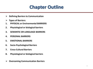 Chapter 4 barriers to communication | PDF