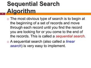 Chapter 4: basic search algorithms data structure | PPT