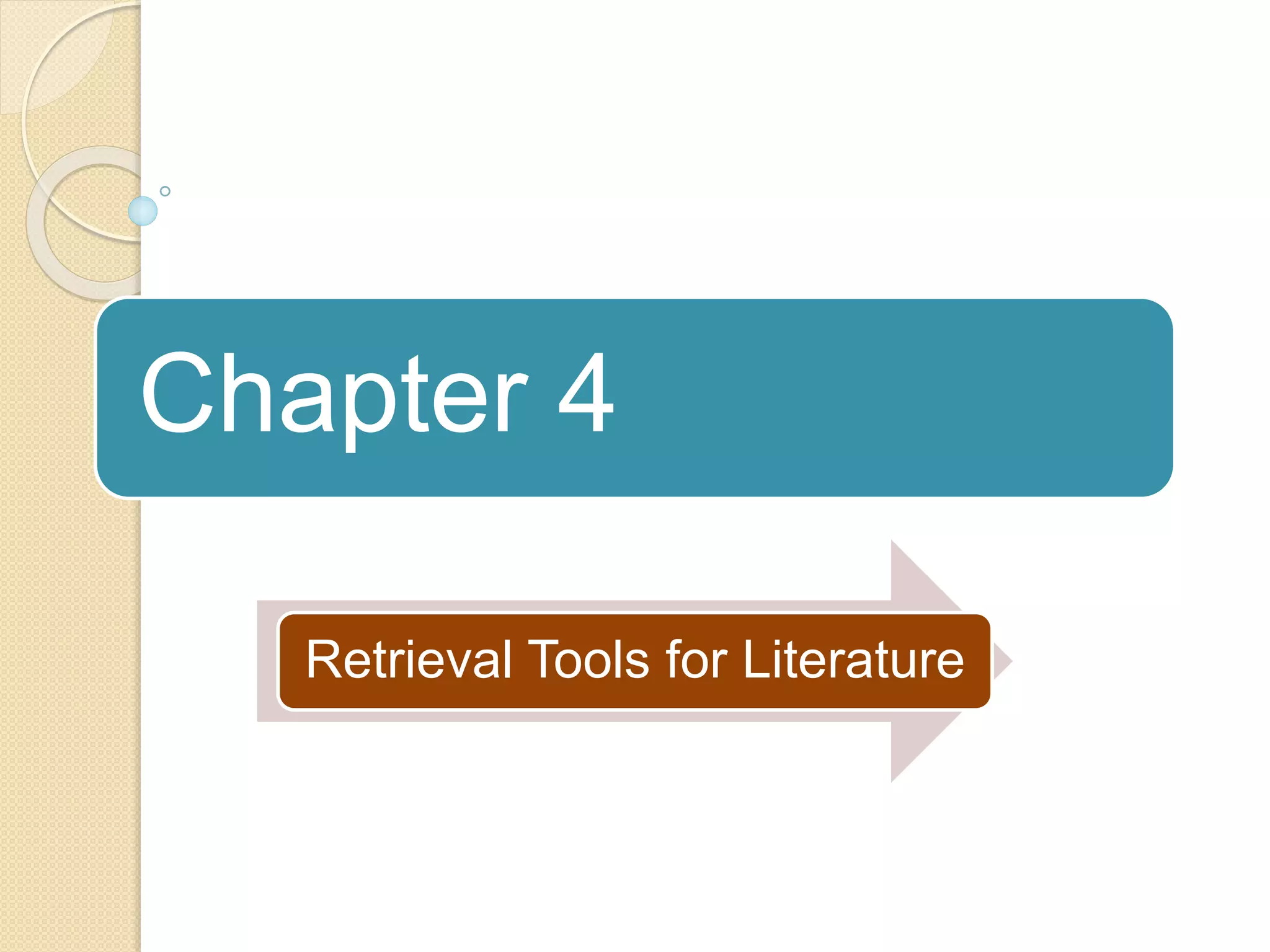 basis of infromation retrival part 1 retrival tools | PPTX