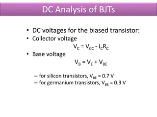 Bipolar junction Transistor | PPTX