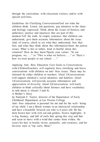 CHAPTER 4Building an Anti‑Bias Education Program Clarifying and | DOCX