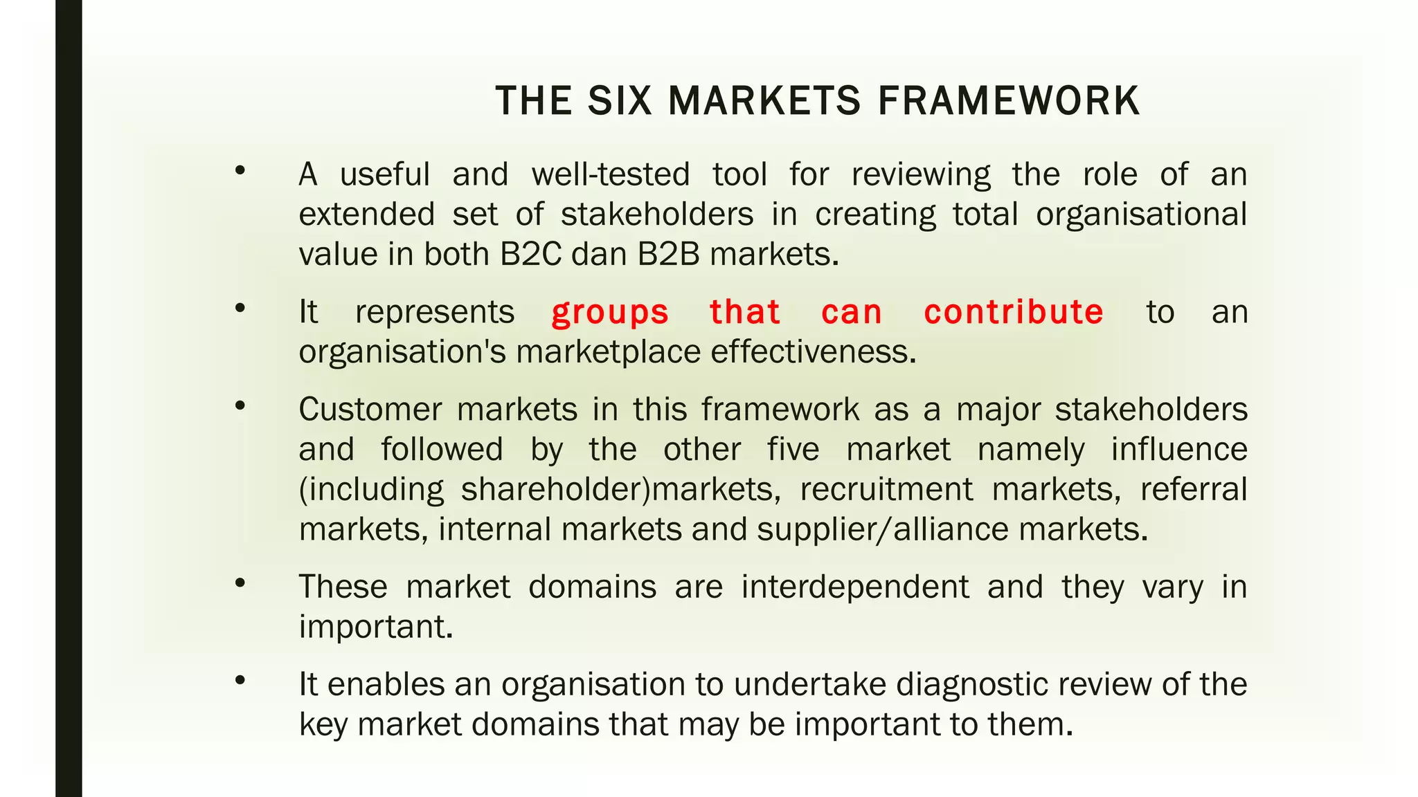 Chapter 4 Building marketing relationship the six markets model | PPT