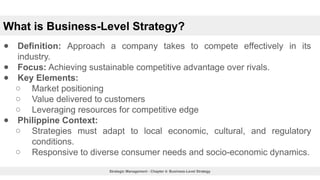 Chapter 4 – Business-Level Strategy - Strategic Management | PPTX