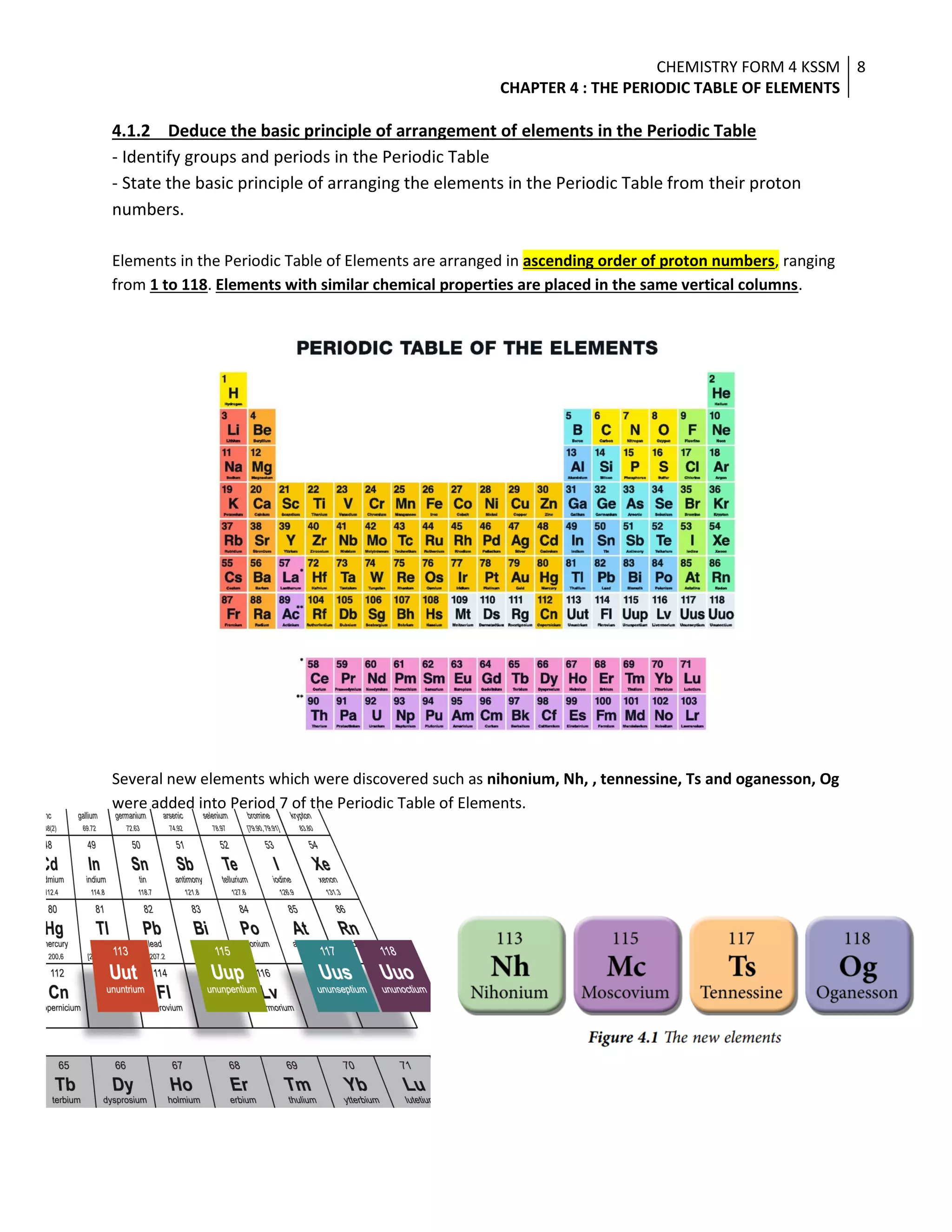 CHEMISTRY FORM 4 KSSM CHAPTER 4 | PDF