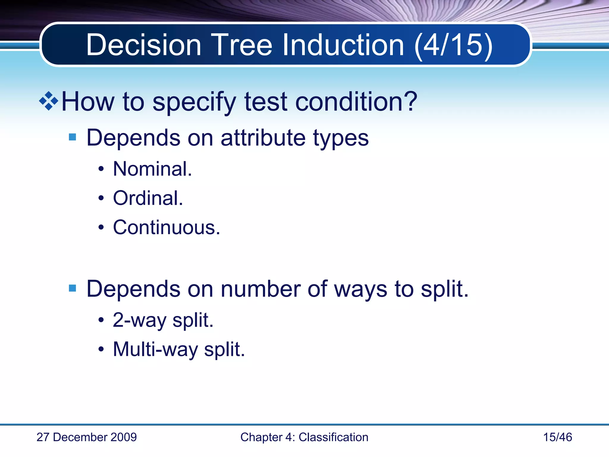 Chapter 4 Classification | PPTX