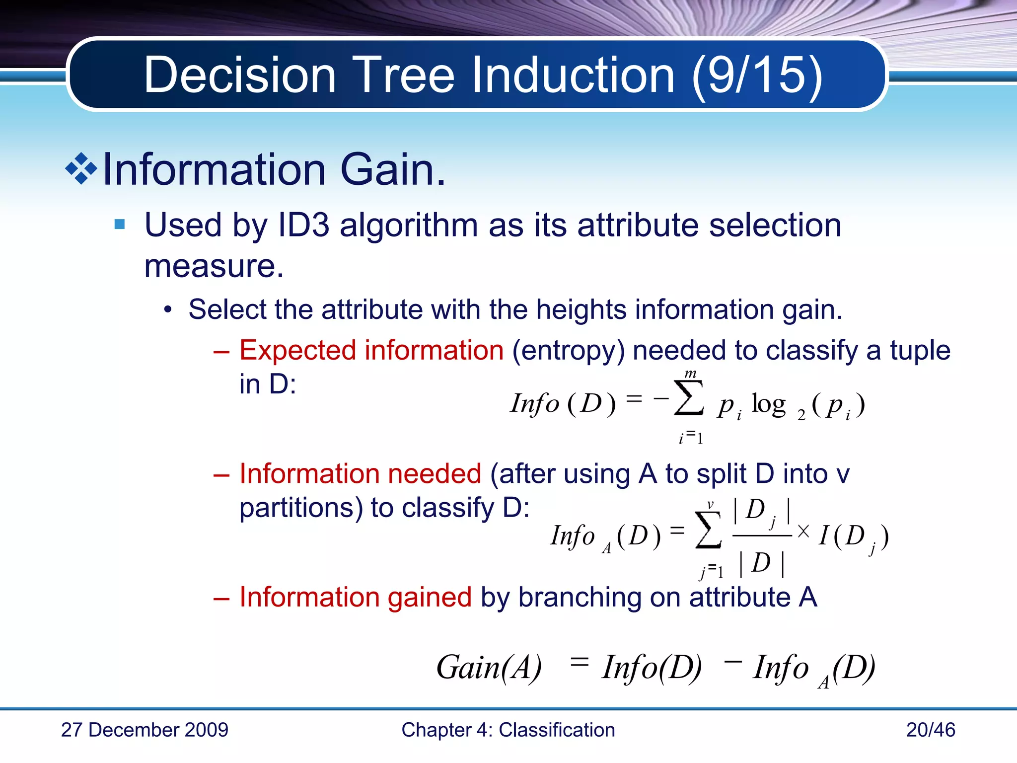 Chapter 4 Classification | PPTX