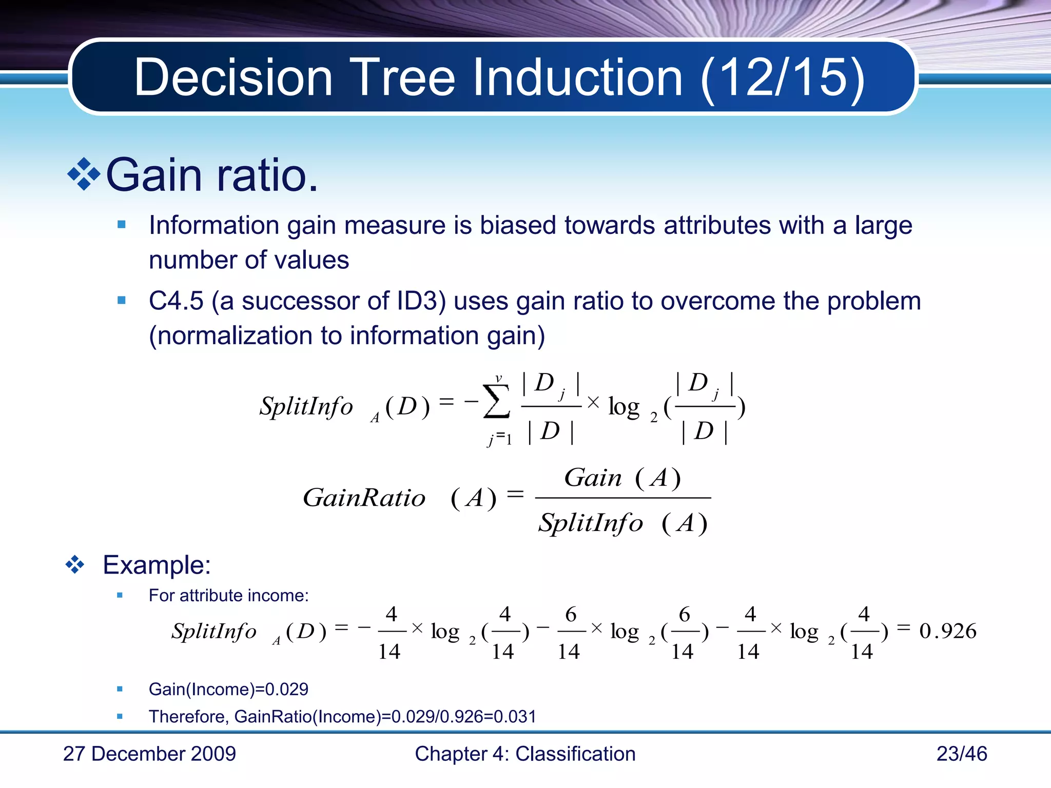 Chapter 4 Classification | PPTX