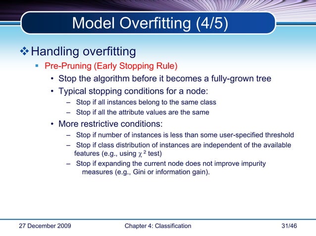 Chapter 4 Classification | PPTX