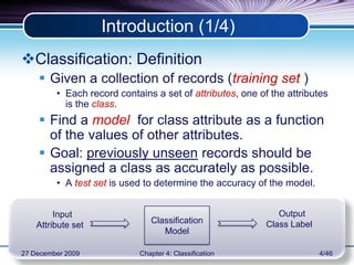 Chapter 4 Classification | PPTX