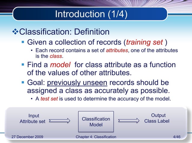 Chapter 4 Classification | PPTX