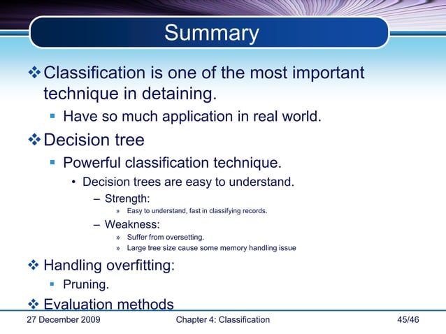 Chapter 4 Classification | PPTX