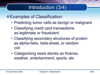 Chapter 4 Classification | PPTX