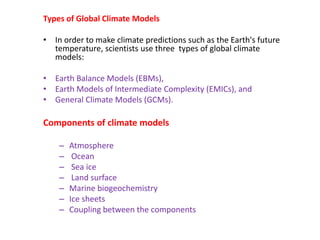 Chapter 4 Climate change model.pptx | Physics | Science