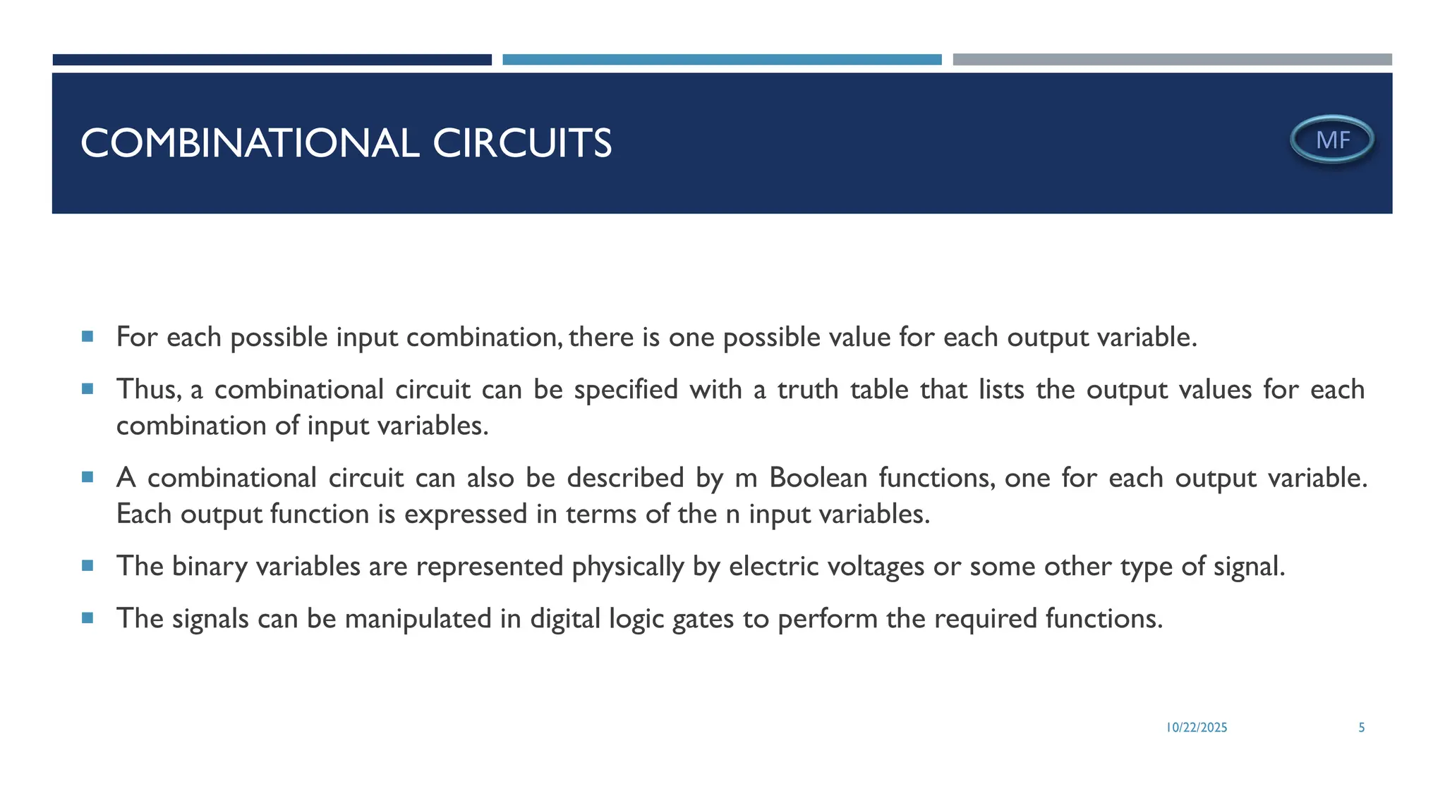 Chapter 4 Combinational digital system design pdf | PDF
