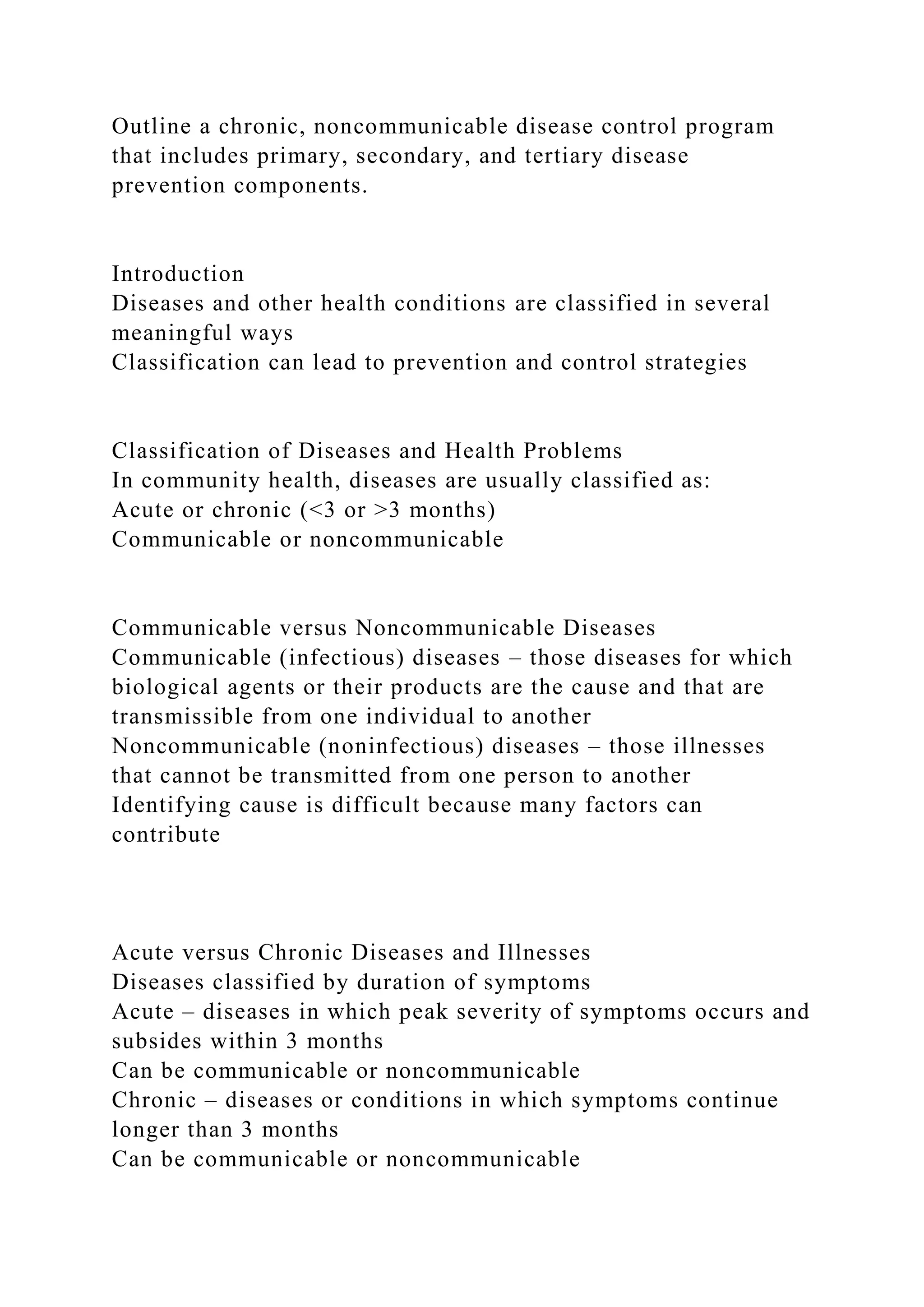 Chapter 4Communicable and Noncommunicable Diseases Prevention.docx ...