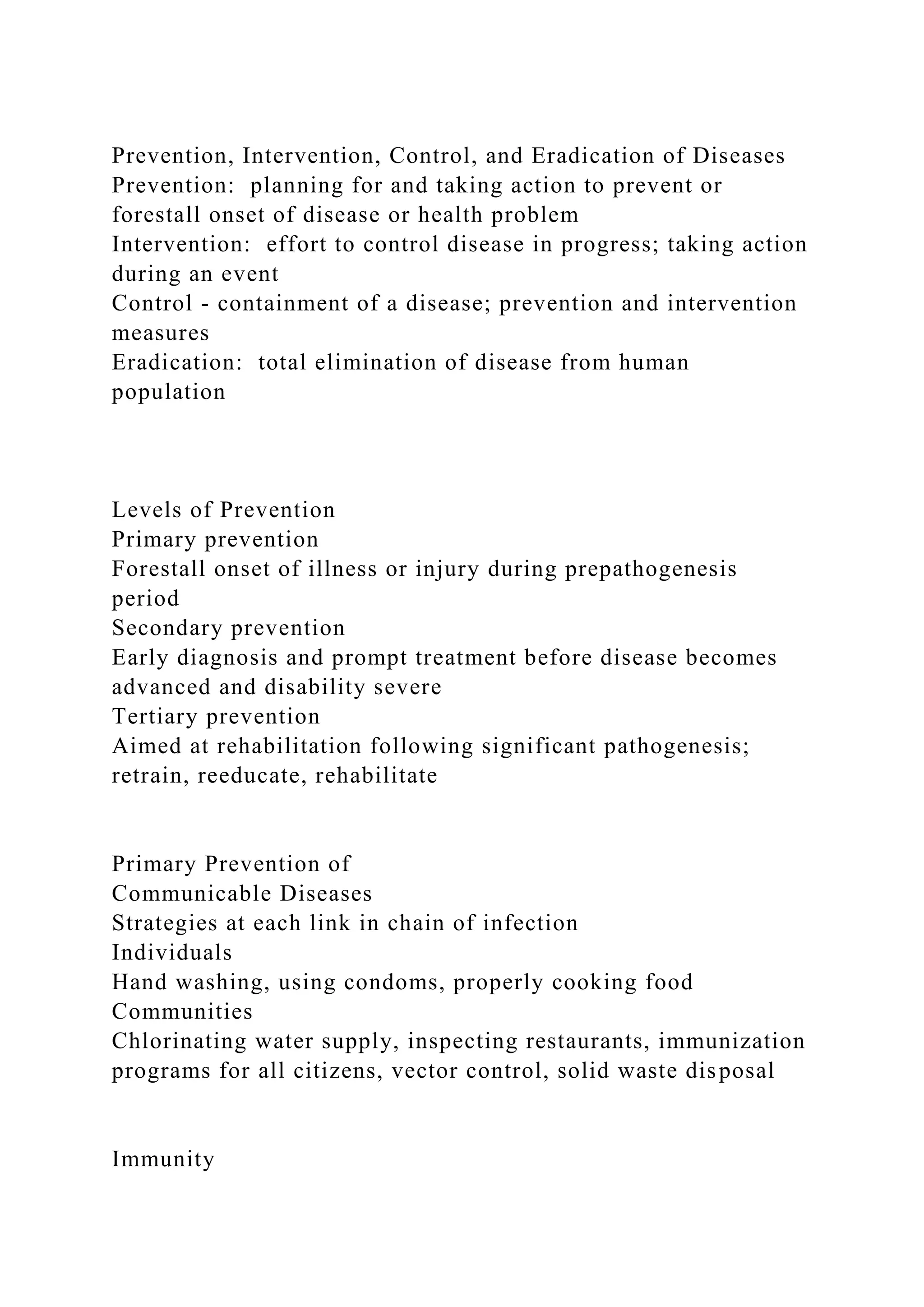 Chapter 4Communicable and Noncommunicable Diseases Prevention.docx ...