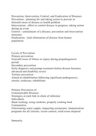 Chapter 4Communicable and Noncommunicable Diseases Prevention.docx ...
