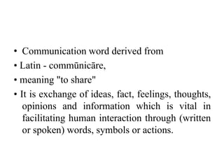Chapter 4 communication | PPTX