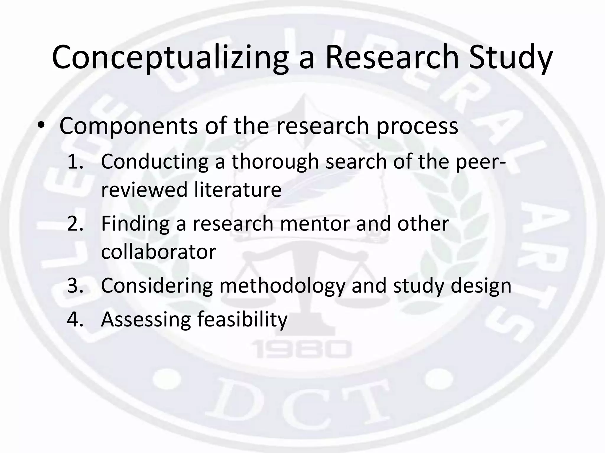 Chapter 4, Conceptualizing A Research Study | PPTX