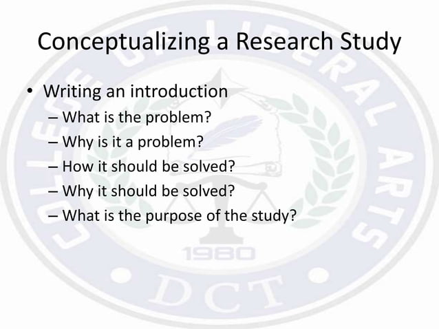 Chapter 4, Conceptualizing A Research Study | PPTX