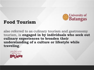 Chapter 4 Culinary and food tourism locally.pptx