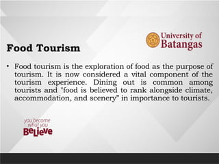 Chapter 4 Culinary and food tourism locally.pptx