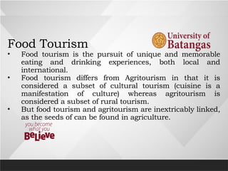 Chapter 4 Culinary and food tourism locally.pptx