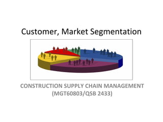 CSCM Chapter 4 customer and market segmentation cscm | PPT