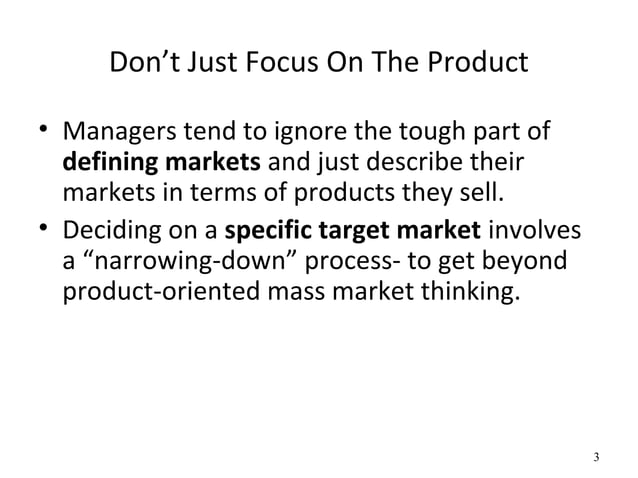 CSCM Chapter 4 customer and market segmentation cscm | PPT