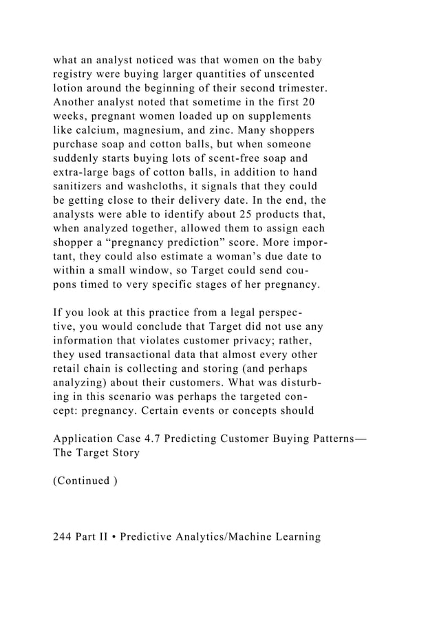 Chapter 4 • Data Mining Process, Methods, and Algorithms 243.docx