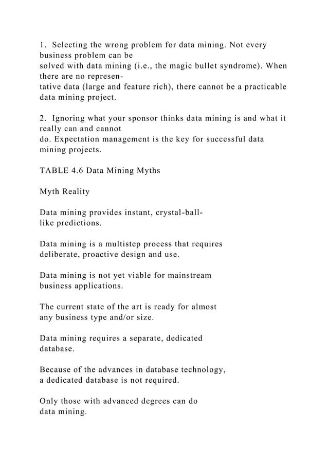 Chapter 4 • Data Mining Process, Methods, and Algorithms 243.docx