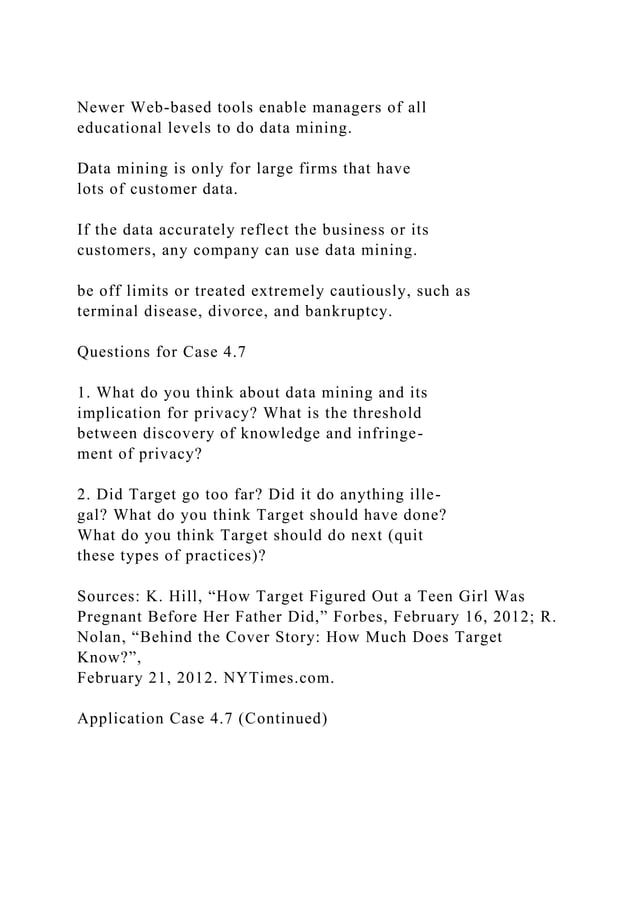 Chapter 4 • Data Mining Process, Methods, and Algorithms 243.docx