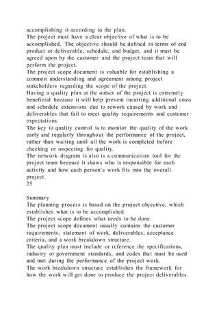 CHAPTER 4Defining Scope, Quality, Responsibility, and Activity | PDF