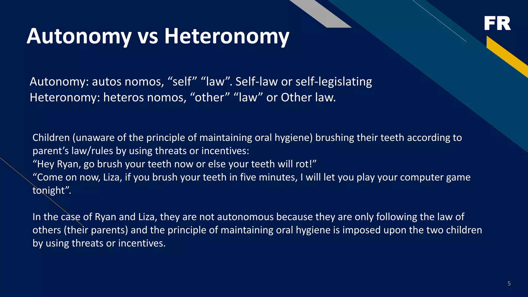 CHAPTER 4 DEONTOLOGY (Duty and Agency AND Autonomy and Universalizalibility).pptx